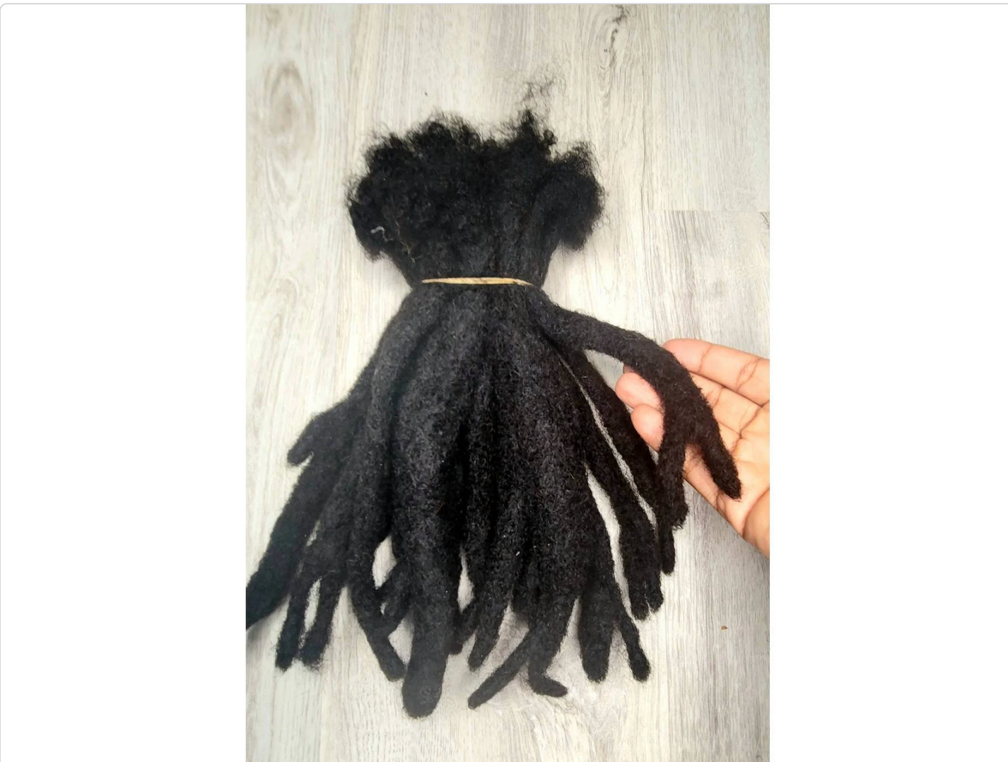 Congo fingers Marley Rasta Wiclocs Freeform Medusa Extensions 10 locs ...