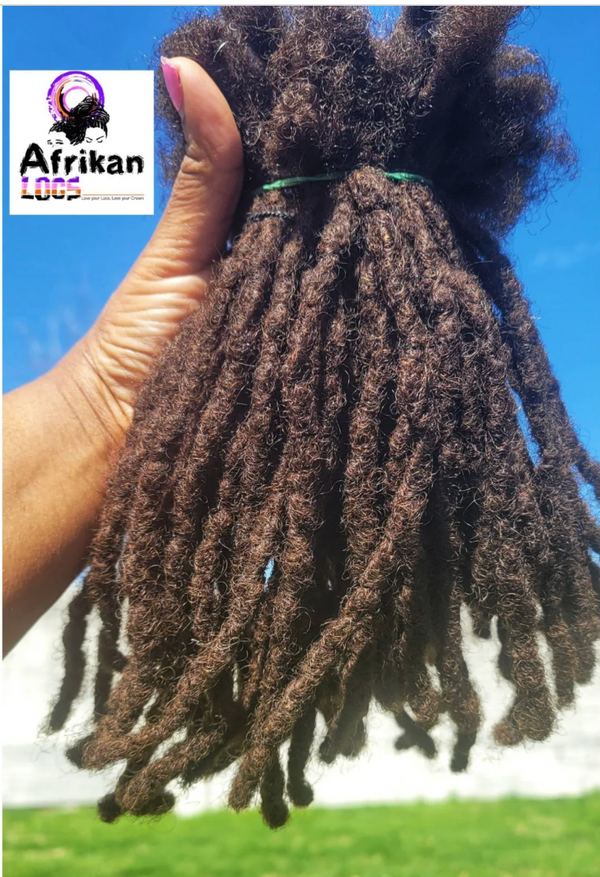 Interloc Dreadloc Extensions 100% Human Hair Interlocked locs Natural ...