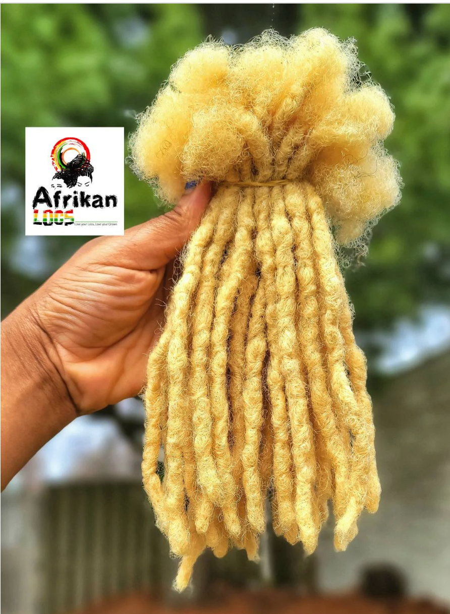 Interloc Dreadloc Extensions 100% Human Hair Interlocked locs Natural ...