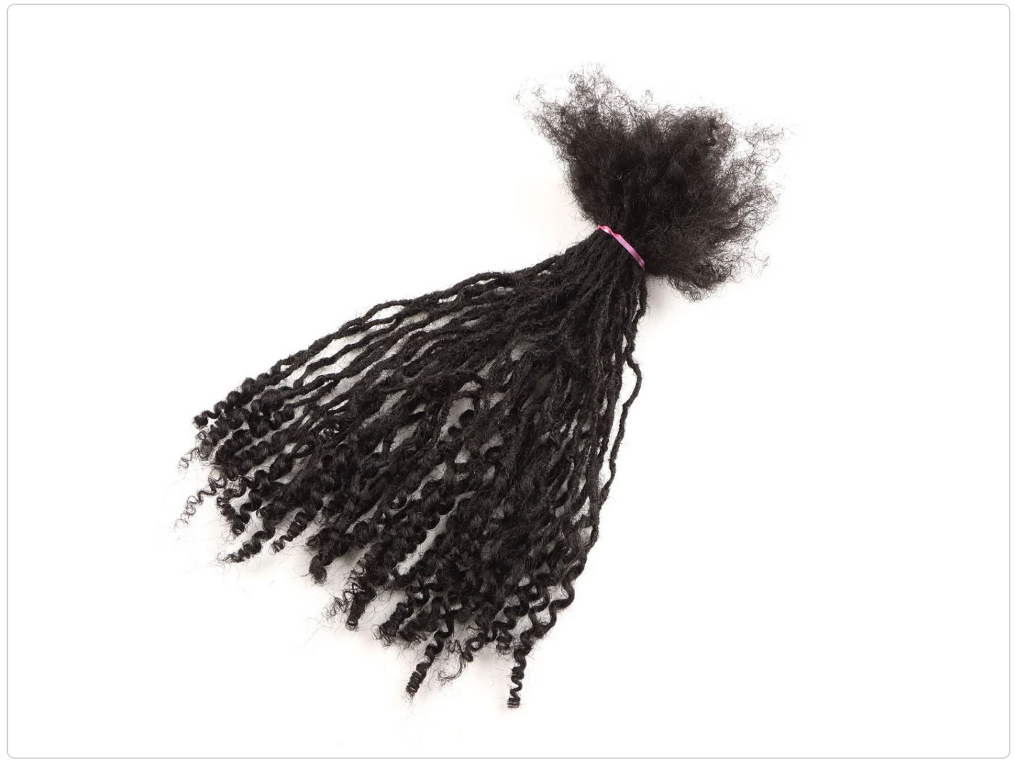 GODESS Interloc Curl Microloc Extensions 100% Human Hai Handmade 10-40 ...