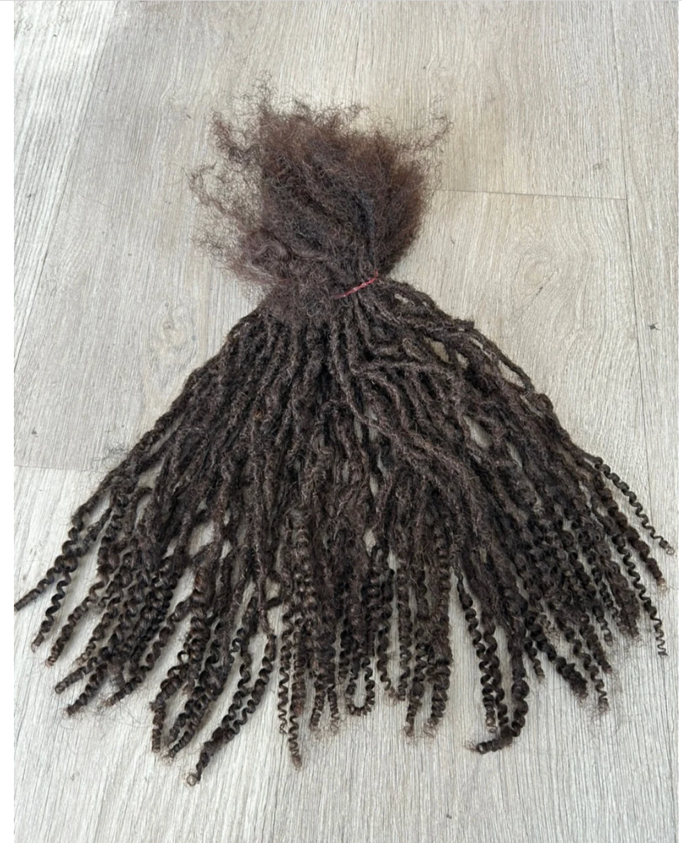 GODESS Interloc Curl Microloc Extensions 100% Human Hai Handmade 10-40 ...